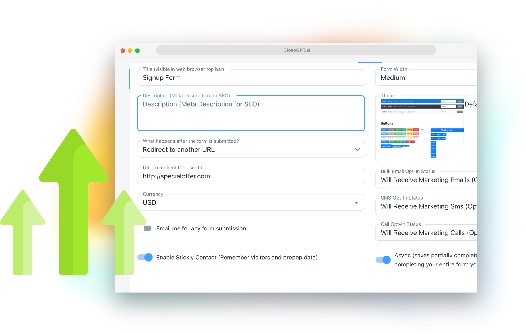Transformative Adaptive Forms - CloseGPT